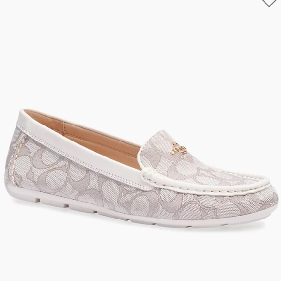 Coach | Shoes | Coach Marley Logo Drivers Chalk 75 | Poshmark